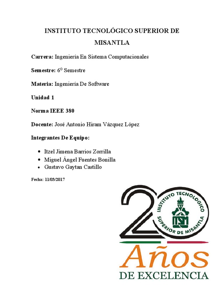 Presentacion Norma Ieee 830 | PDF