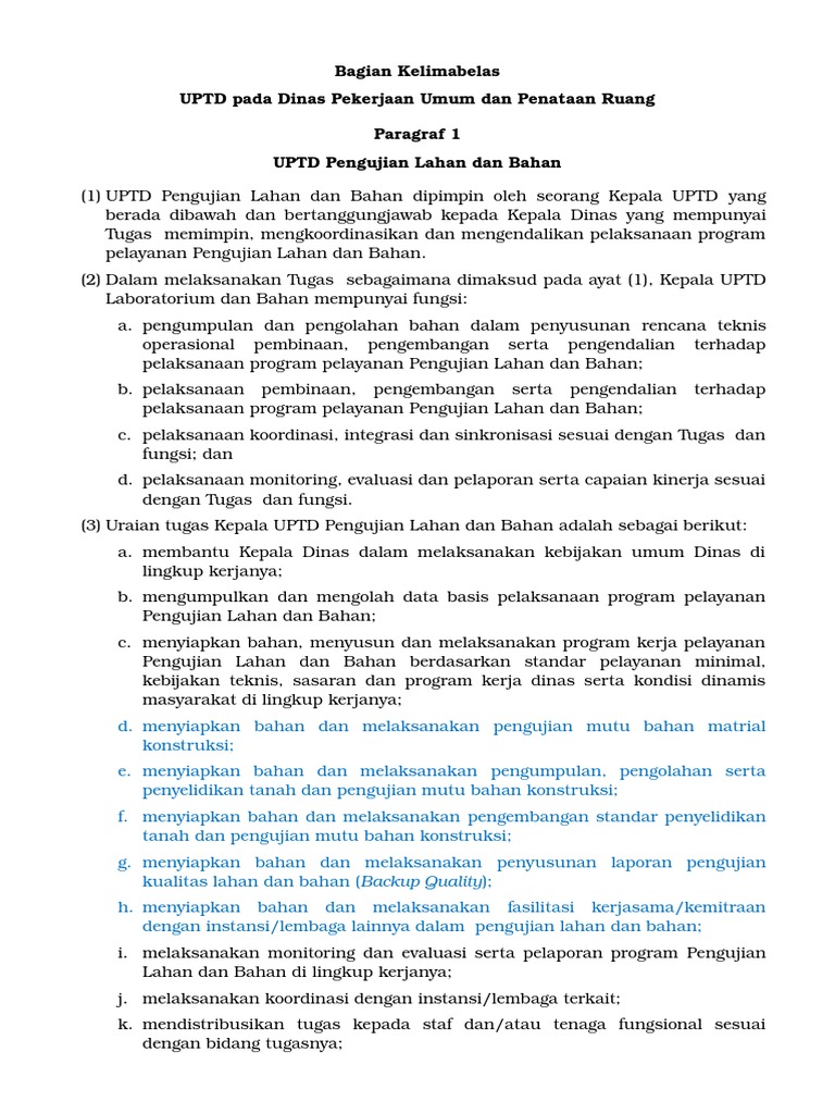 02 Draft Tusi UPTD Dan UPT PUPR Saja | PDF