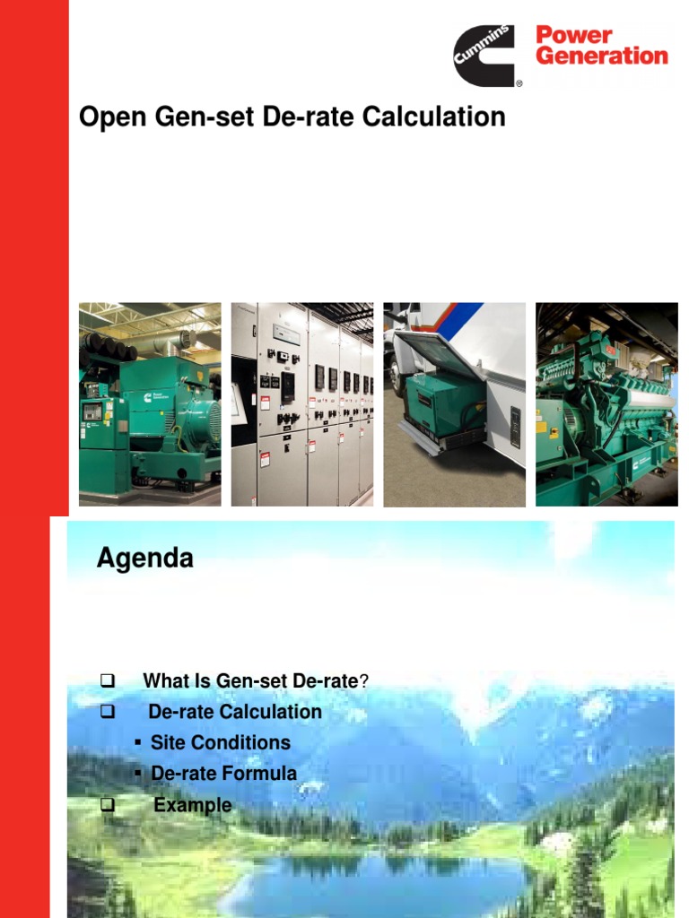 07 AET - Genset Derating Calculation | PDF | Engines | Electronic ...
