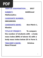 CSEC Math SBA Guide & Structure | PDF | Data | Teaching Mathematics