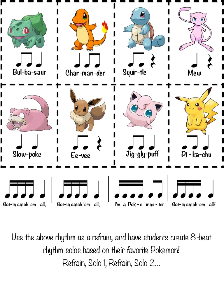 Pokemon Rhythm Cards 8 | PDF