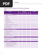 Precast Checklist | PDF | Precast Concrete | Concrete