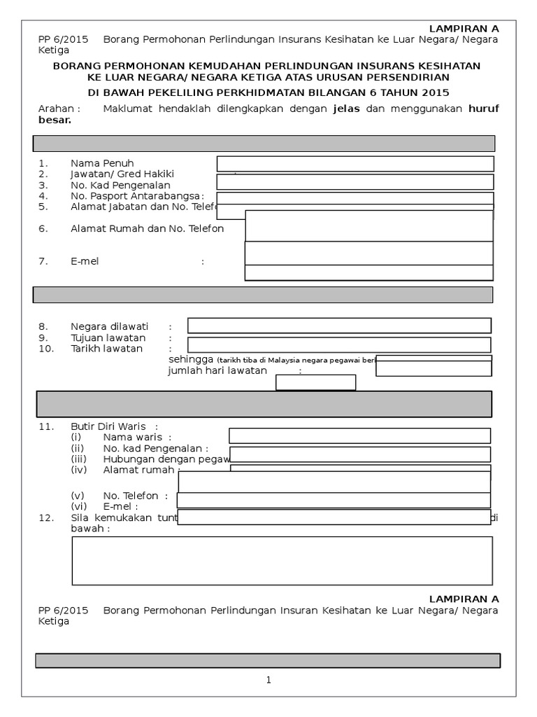 3.borang Insuran | PDF