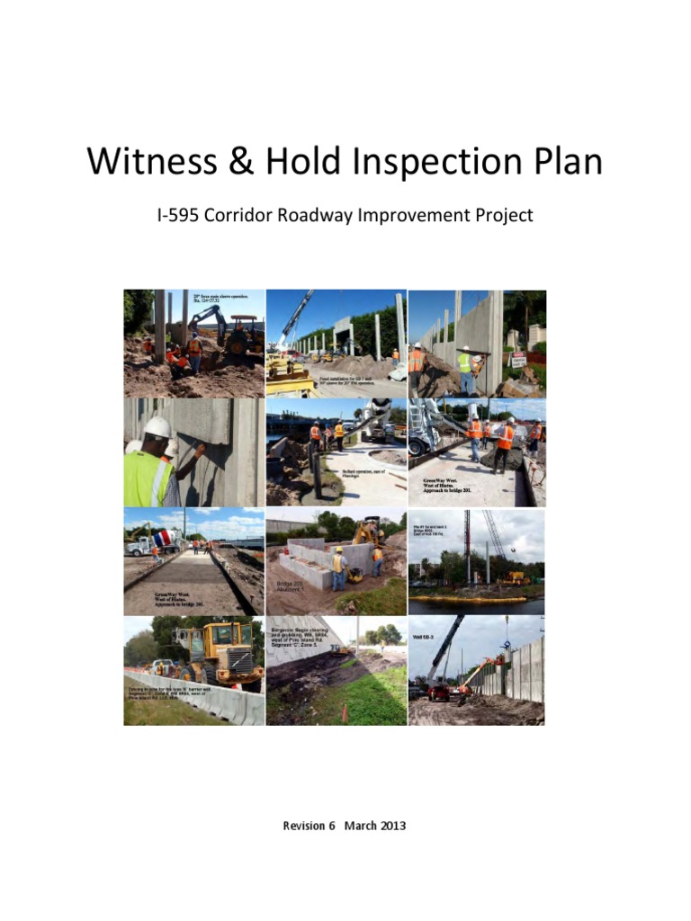Sample Witness Hold Inspection Procedure PDF | PDF | General Contractor ...