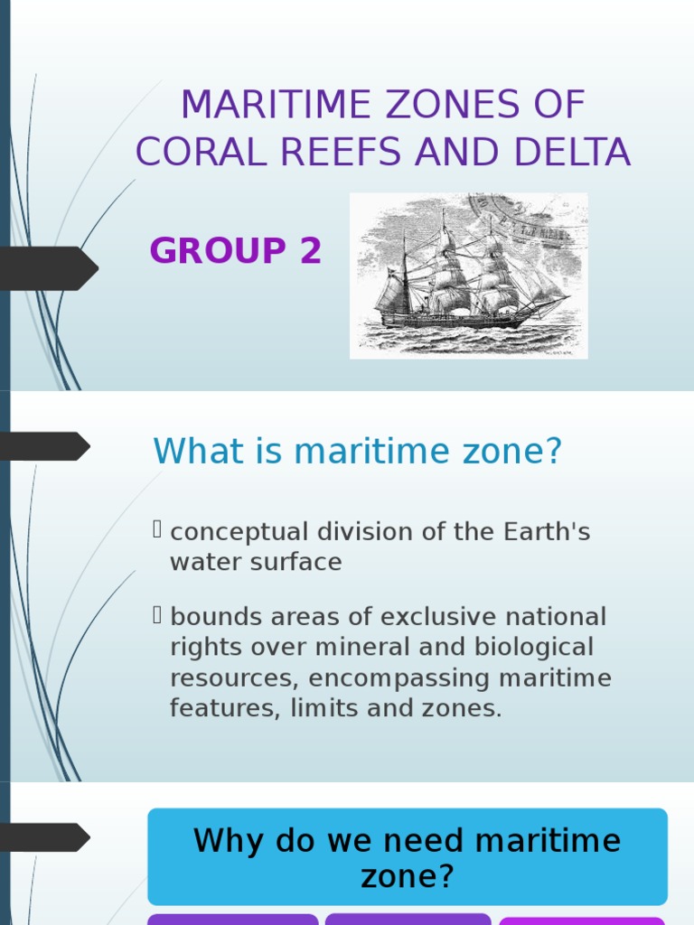 Maritime Zones of Coral Reefs and Delta | PDF