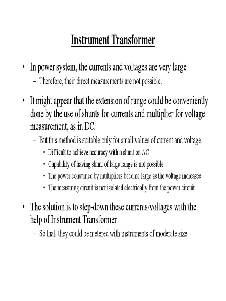 Understanding Instrument Transformers | PDF | Transformer | Voltage