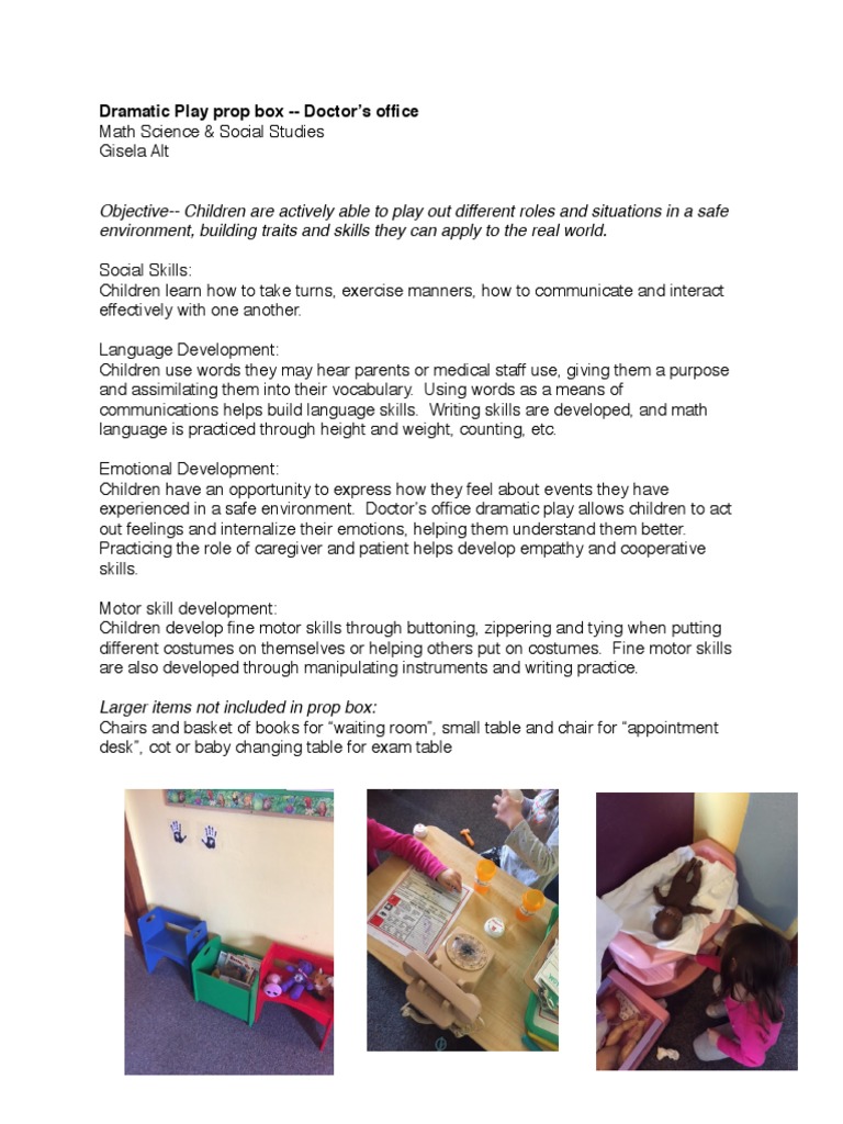 Dramatic Play Prop Box | PDF | Self-Improvement | Wellness