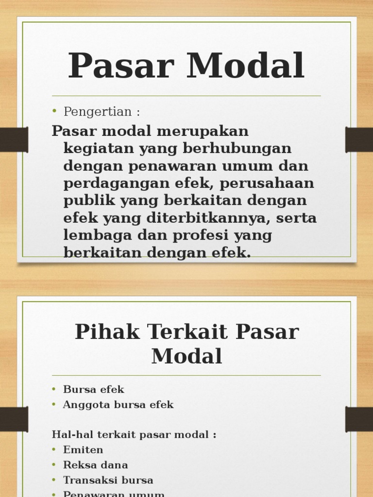 Pasar Modal | PDF