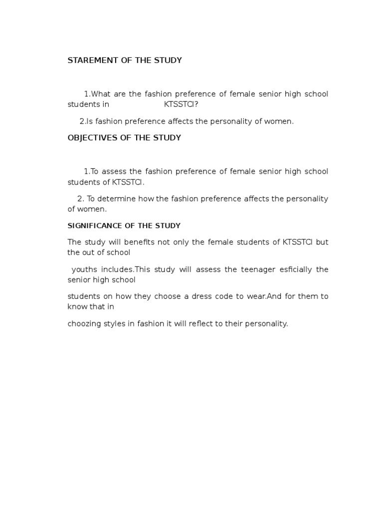 Significance of The Study | PDF