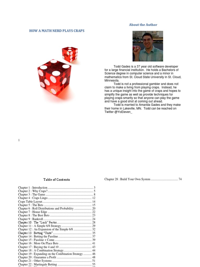 How A Math Nerd Plays Craps | PDF | Craps | Card Counting