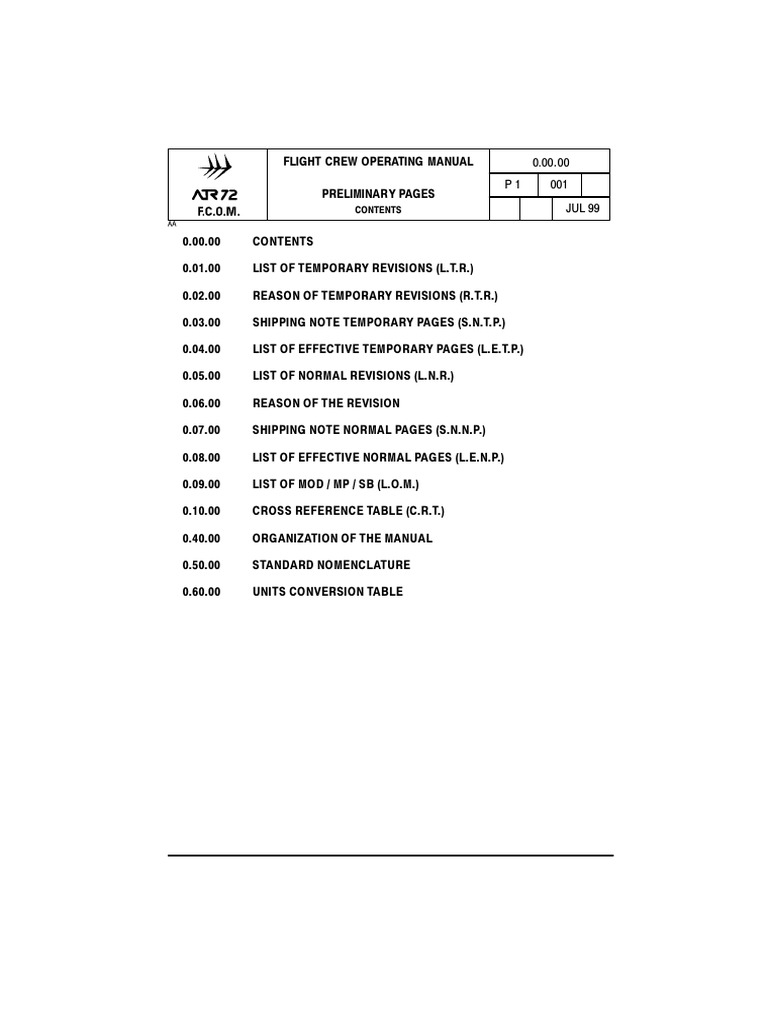 Atr72 Fcom | PDF | Aerospace Engineering | Aviation