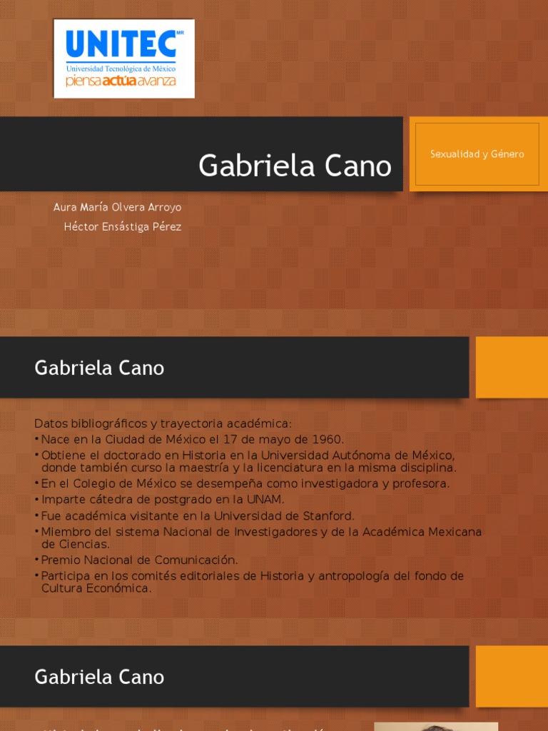 Gabriela Cano | PDF | Universidad | Mujer