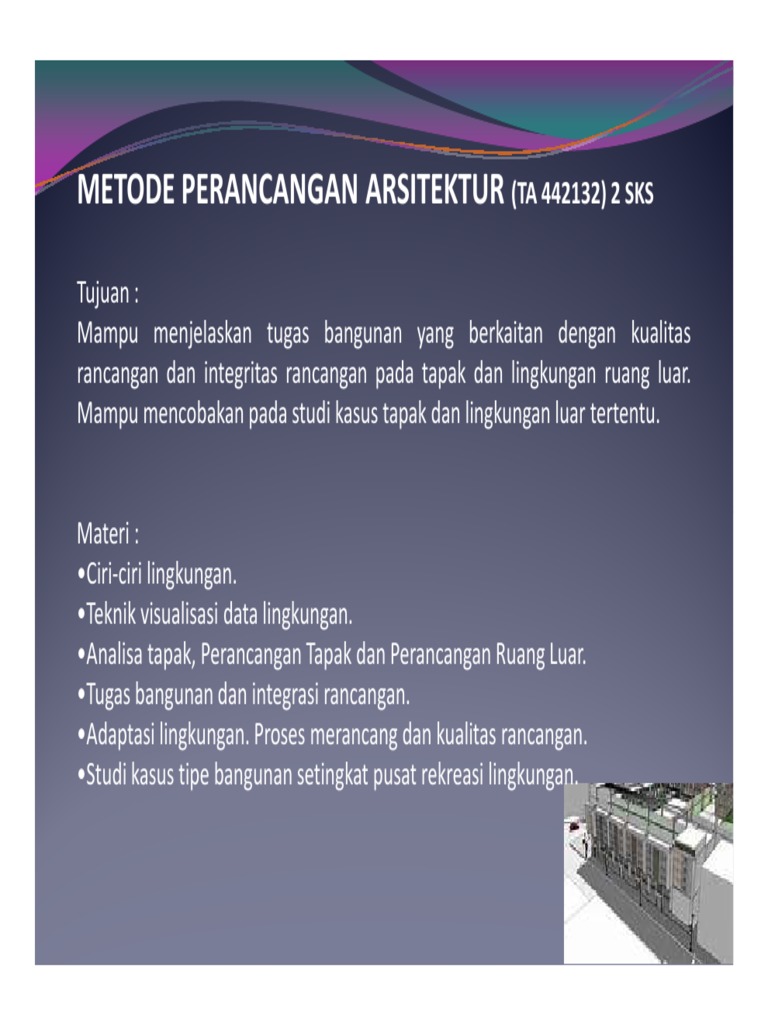 Metode Perancangan Arsitek PDF | PDF