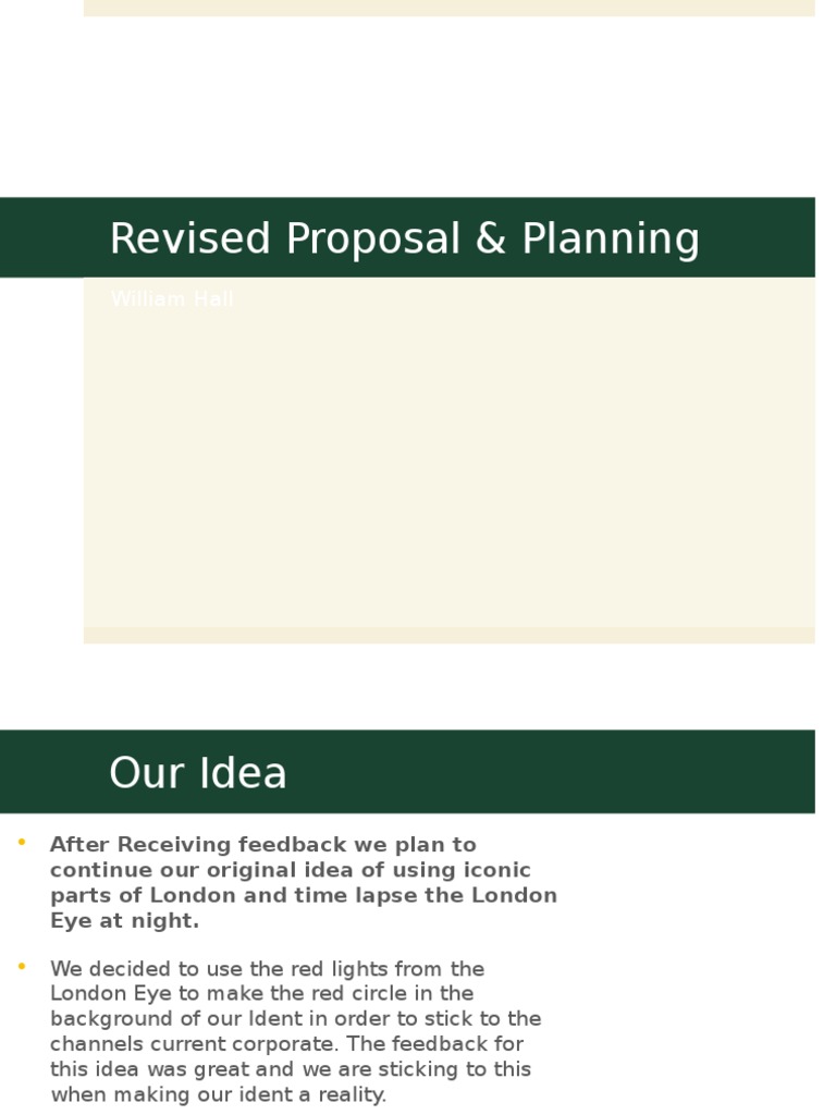 3 14 Revised Proposal | PDF | Bbc | Logos