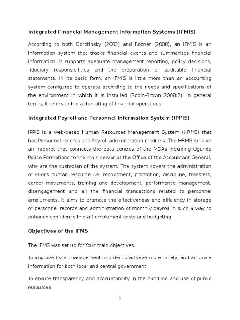 Integrated Financial Management System | PDF | Reliability Engineering ...