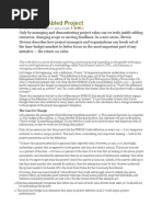 Project Delivery Confidence Guide | PDF | Governance | Risk