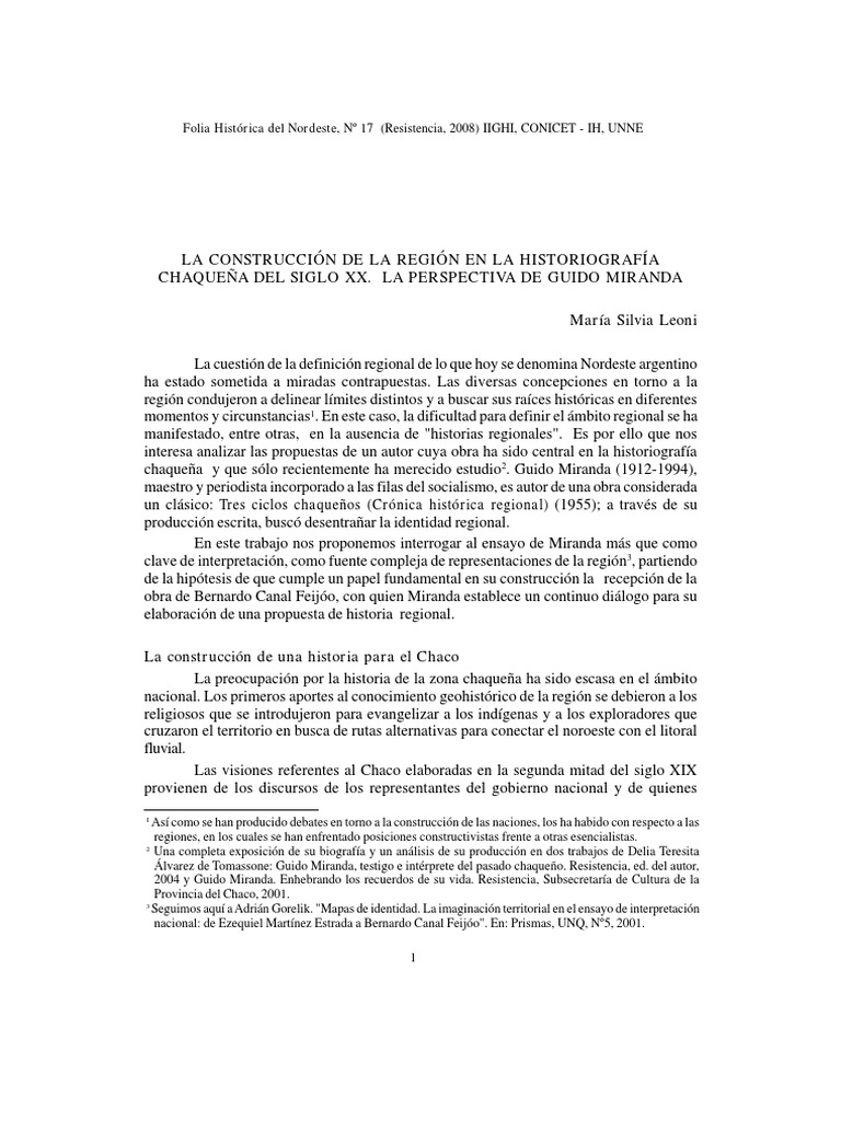 Miranda PDF | PDF | Historiografía | Argentina