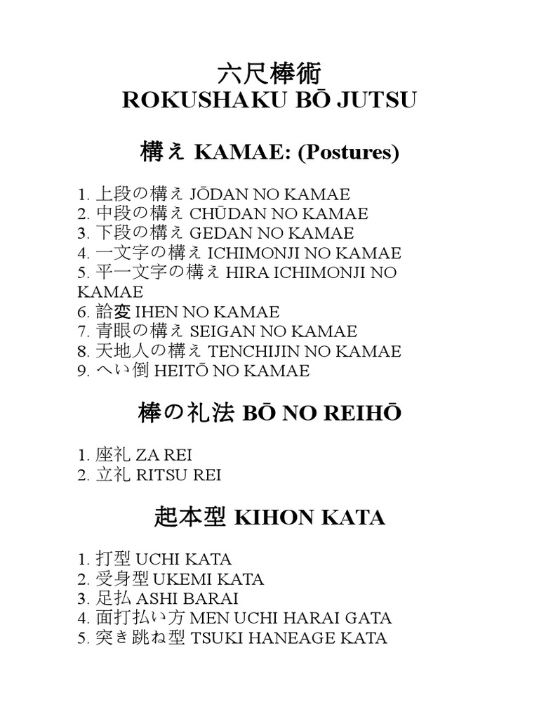 Bo Jutsu | PDF