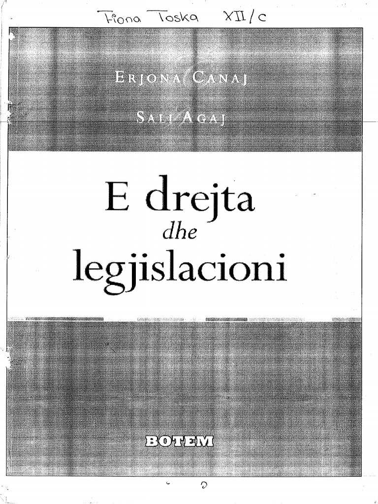 E Drejta Dhe Legjislacioni PDF | PDF
