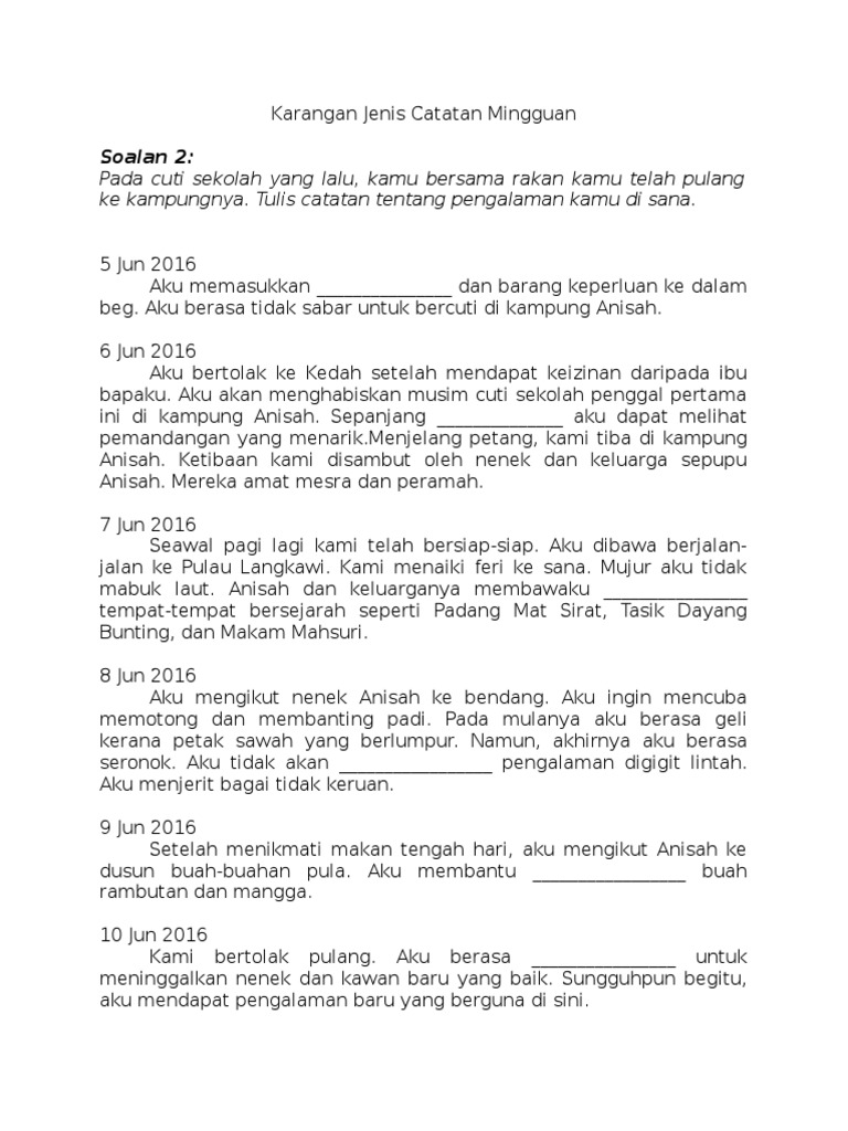 Karangan Catatan | PDF | Griya & Taman