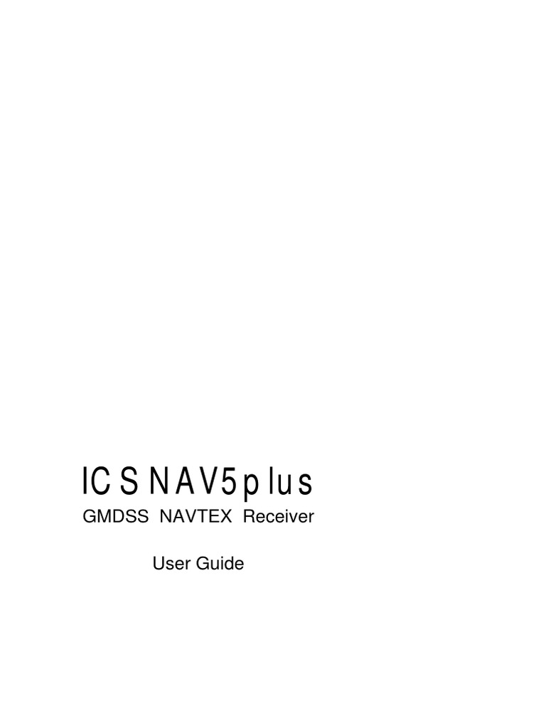 ICS NAV5plus Navtex | PDF | Electrical Connector | Power Supply