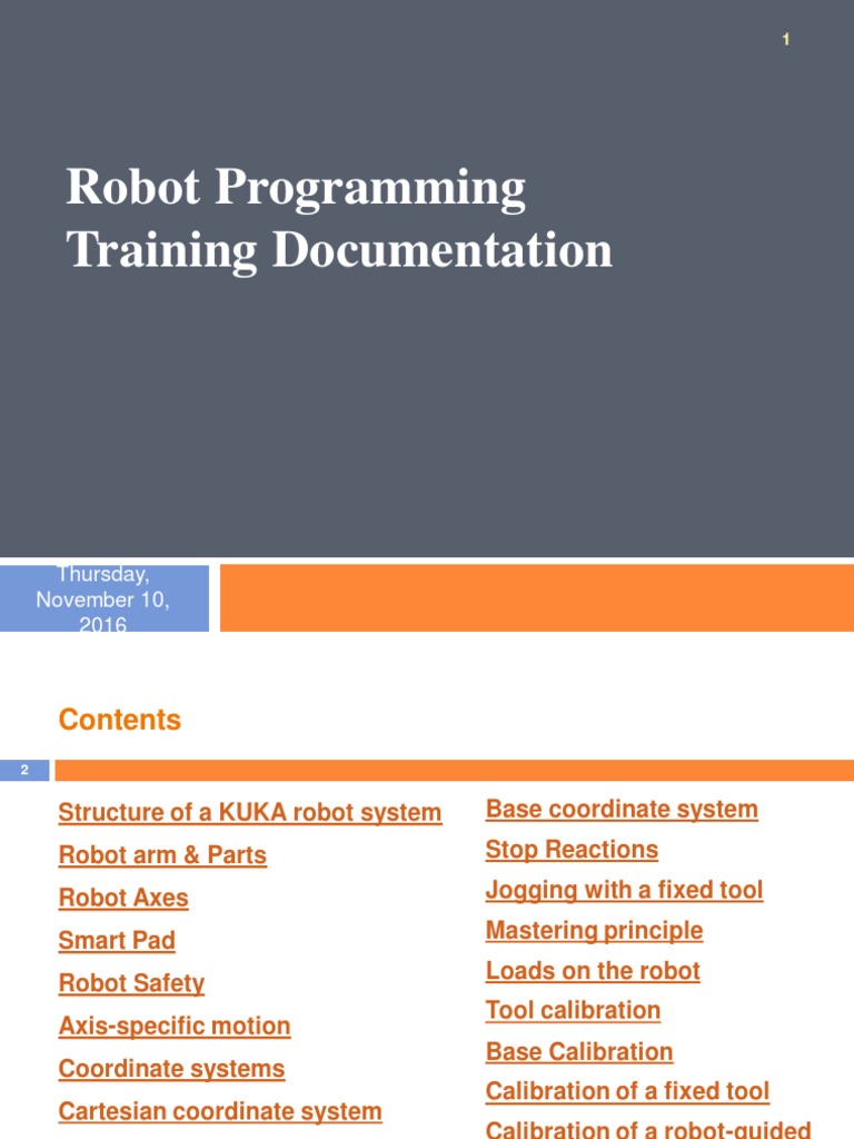 Robot Programming Manual PDF | PDF | Cartesian Coordinate System ...