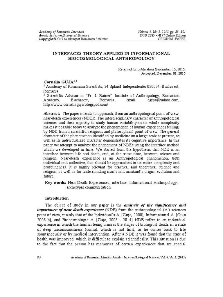 Cornelia Guja | PDF | Anthropology | Quantum Mechanics