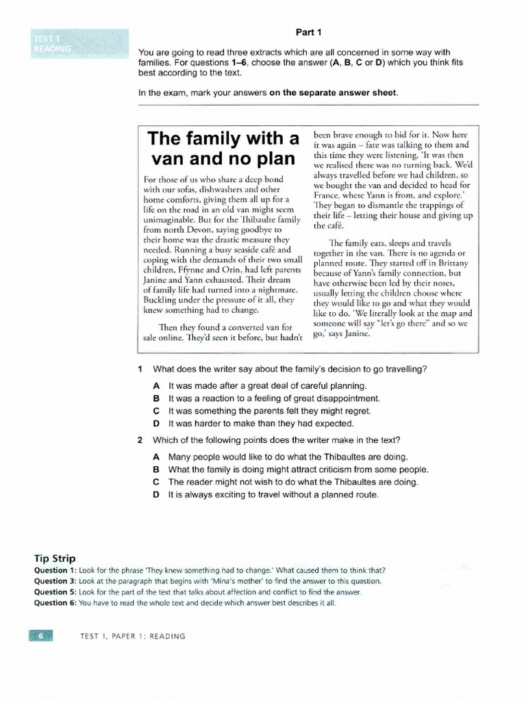 Test 1 CAE Practice Tests Plus2 - New - Ed | PDF