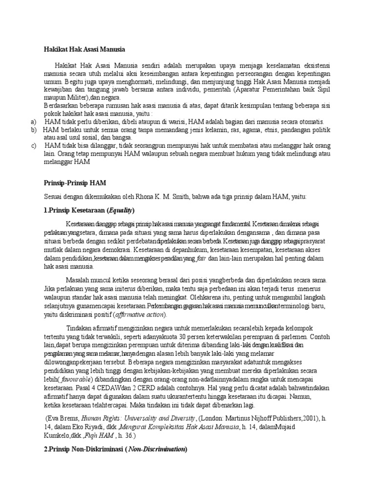 Hakekat Dan Prinsip Ham | PDF