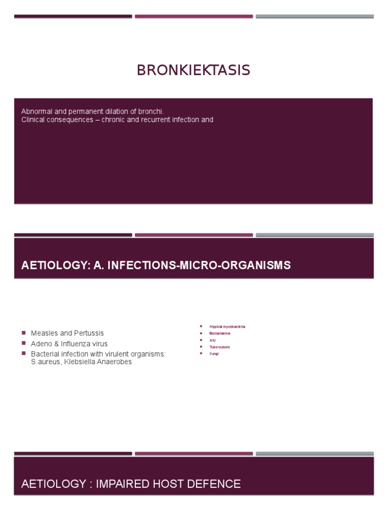 BBDM Skenario 4 Modul 4.1 - DD (Bronkiektasis Dan Bronkitis Kronik) | PDF