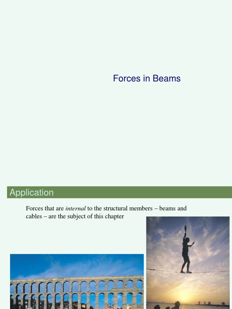Forces in Beams | PDF | Bending | Beam (Structure)