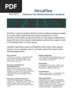OrcaFlex Training Document | PDF | Waves | Spreadsheet