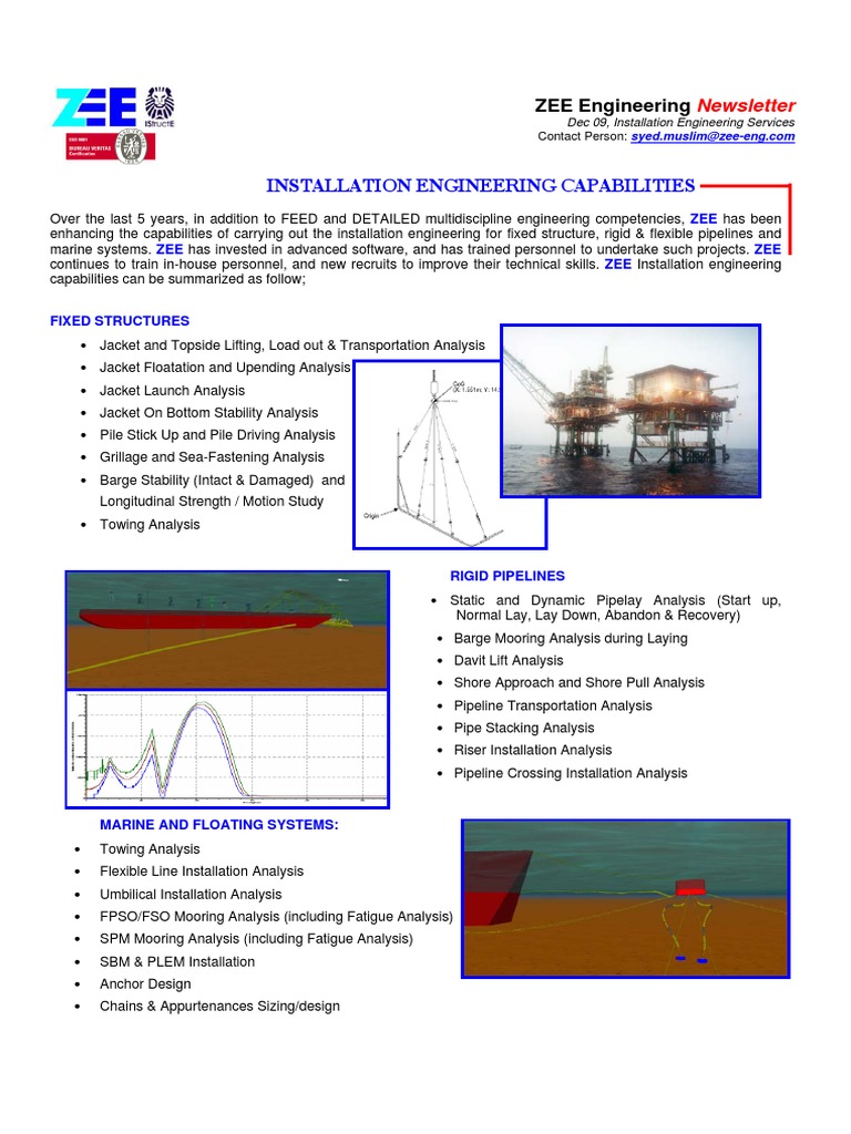 ZEE Engineering Newsletter 2009 | PDF | Industries | Petroleum Industry