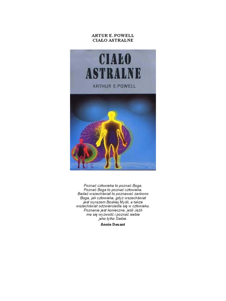 Arthur E. Powell - Ciało Astralne PDF | PDF