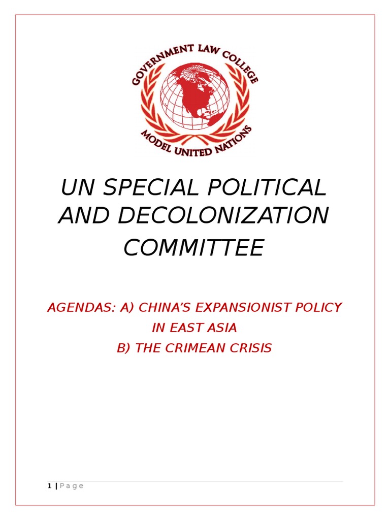 Un Special Political and Decolonization Committee | PDF | Ukraine | Tibet