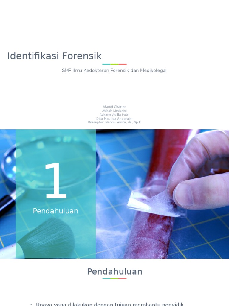 Metode Identifikasi Forensik dalam Kasus Pidana | PDF | Kesehatan ...