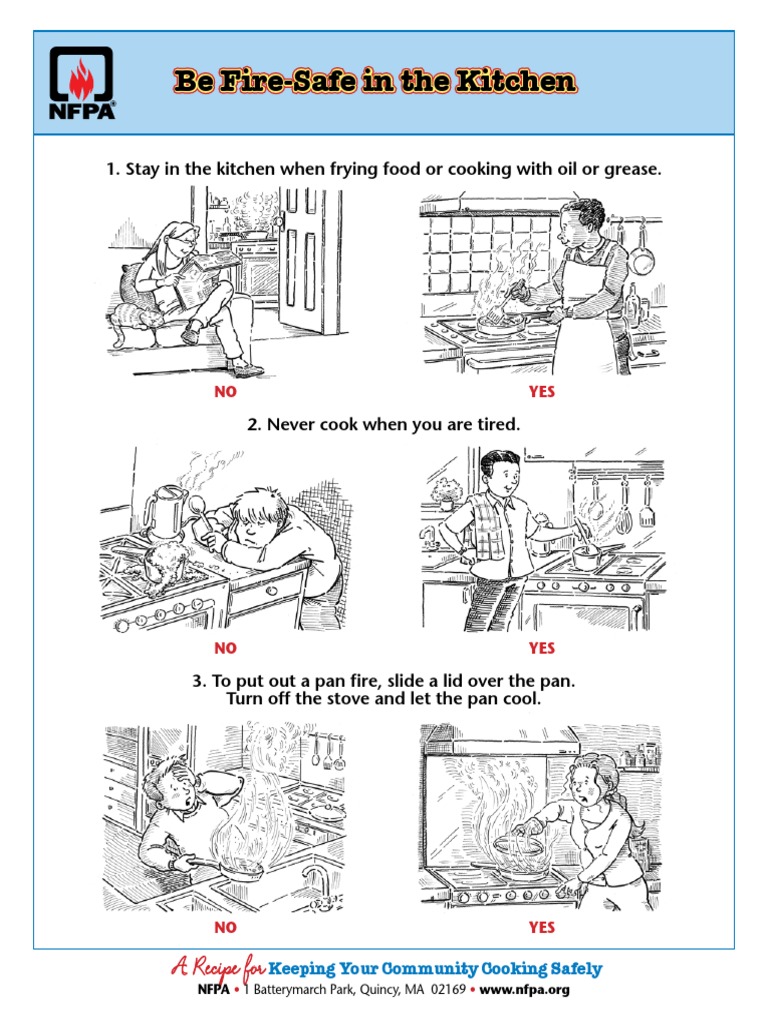 Cooking Safety English | PDF