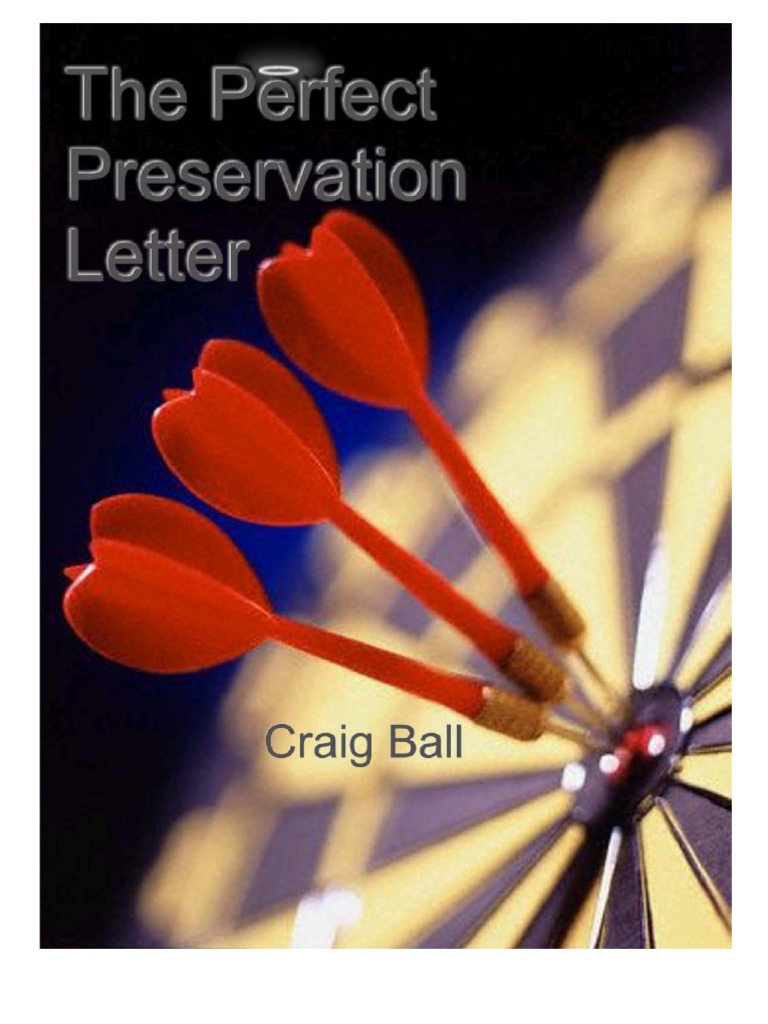 The Perfect Preservation Letter | PDF