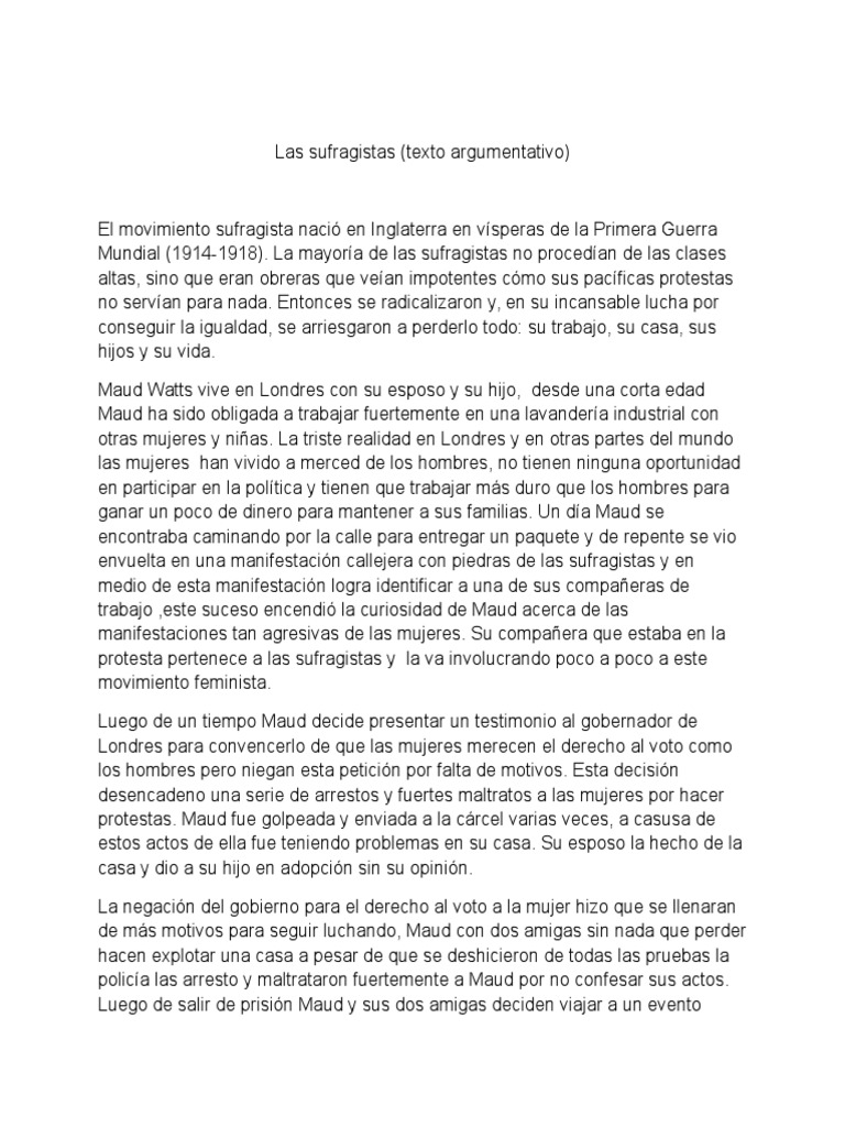 Maud Watts | PDF | Mujer | Votación