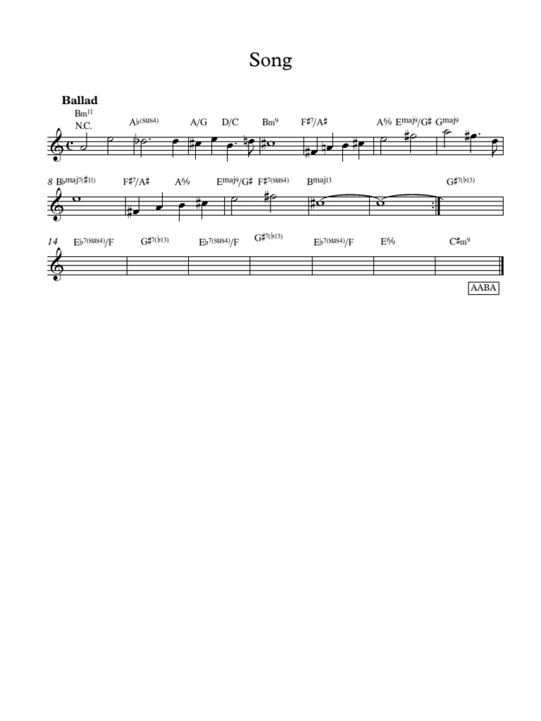 Song 2 - Full Score | PDF