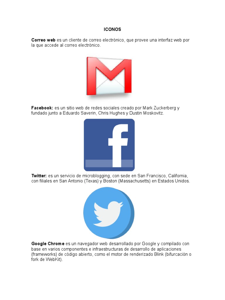 Iconos Con Su Significado