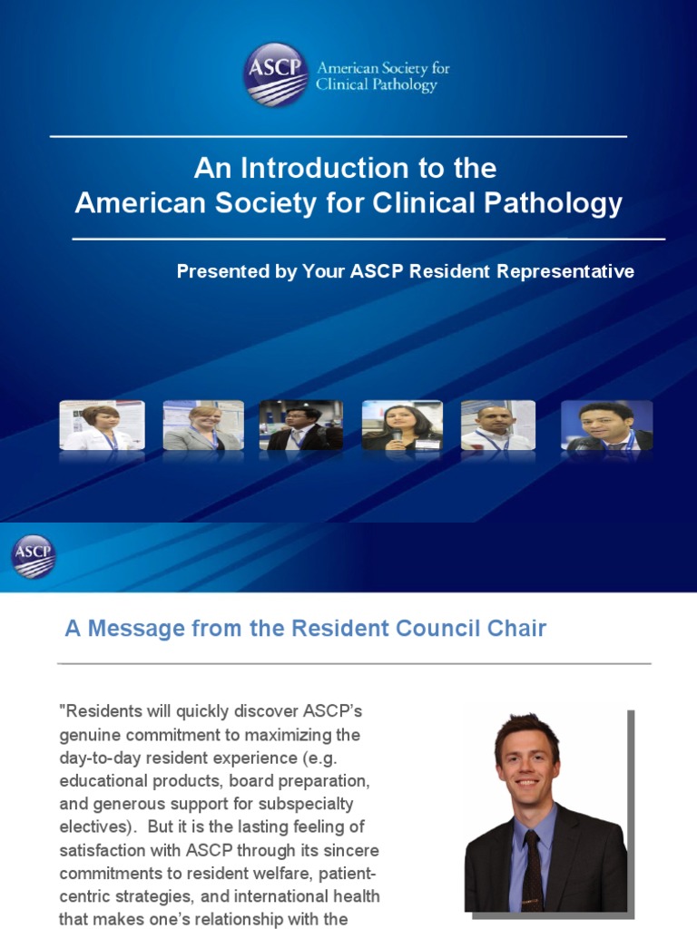 Intro To ASCP Presentation | PDF | Pathology | Residency (Medicine)