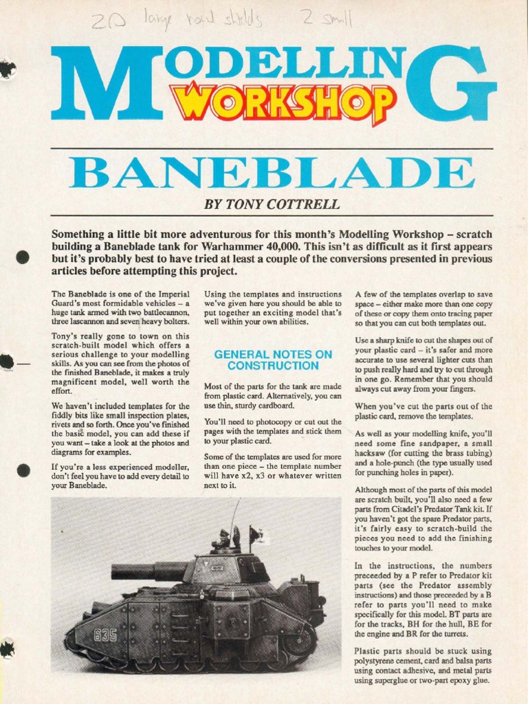 Modelling - Baneblade | PDF