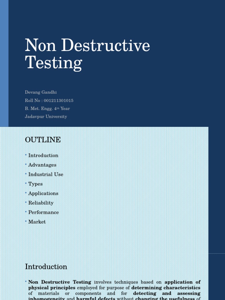 Non Destructive Testing | PDF | Nondestructive Testing | Radiation