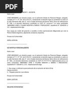 Solicita Oficio Reiteratorio MODELO | PDF