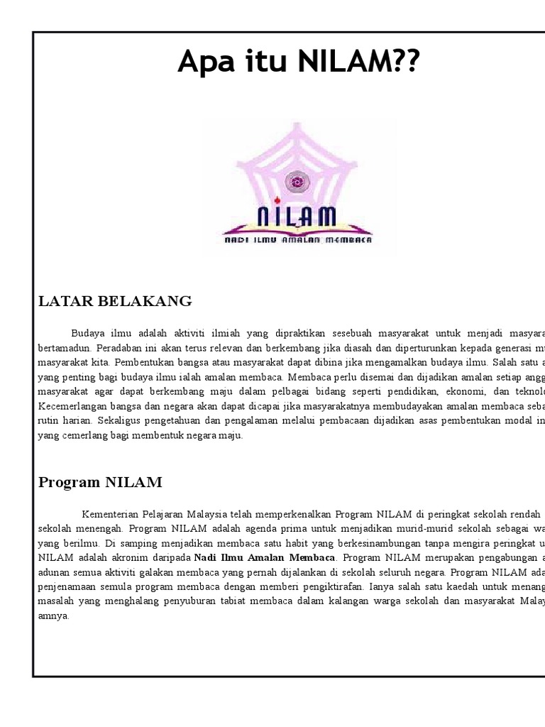 Apa Itu Nilam | PDF