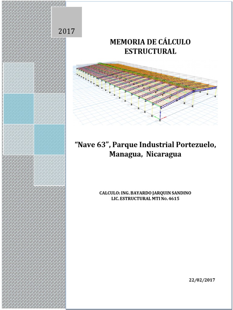 Informe Estructural Nave 63 | PDF | Ingeniero civil | Ingeniería ...