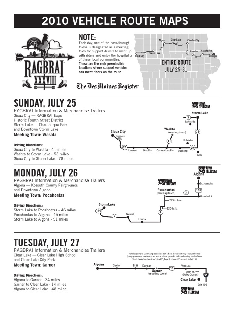 Vehicle Route Maps 2010 | PDF | Human Powered Transport | Midwestern ...