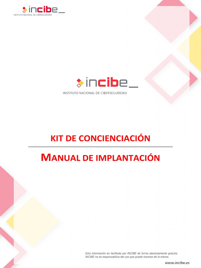 INCIBE - Kit de Concienciacion - Manual de Implantacion PDF | PDF ...