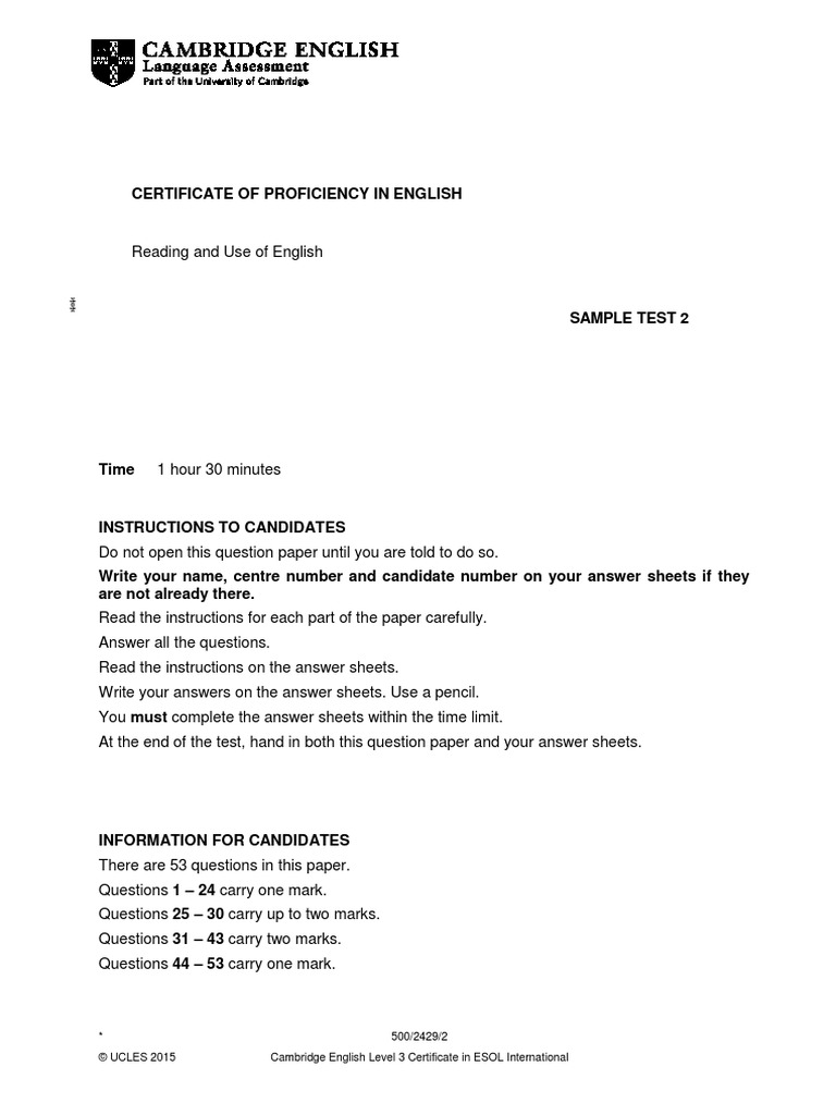Cambridge-English-Proficiency-Sample-Paper-2-Reading-And-Use-Of-English ...